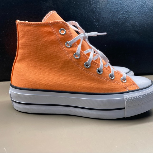 Converse | Shoes | New Converse All Star Lift Hi Peach Beam Orange ...